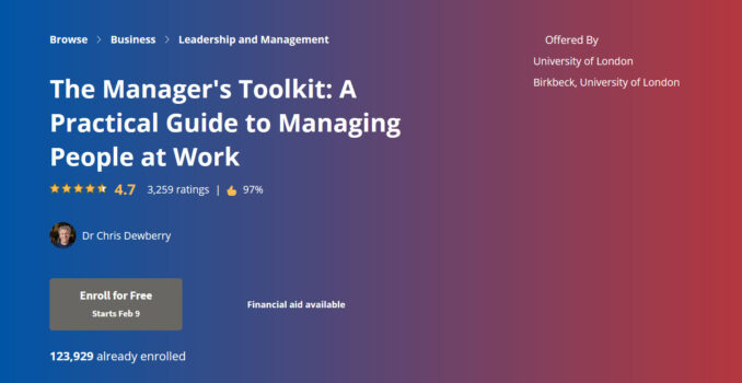 The Manager's Toolkit: A Practical Guide to Managing People at Work